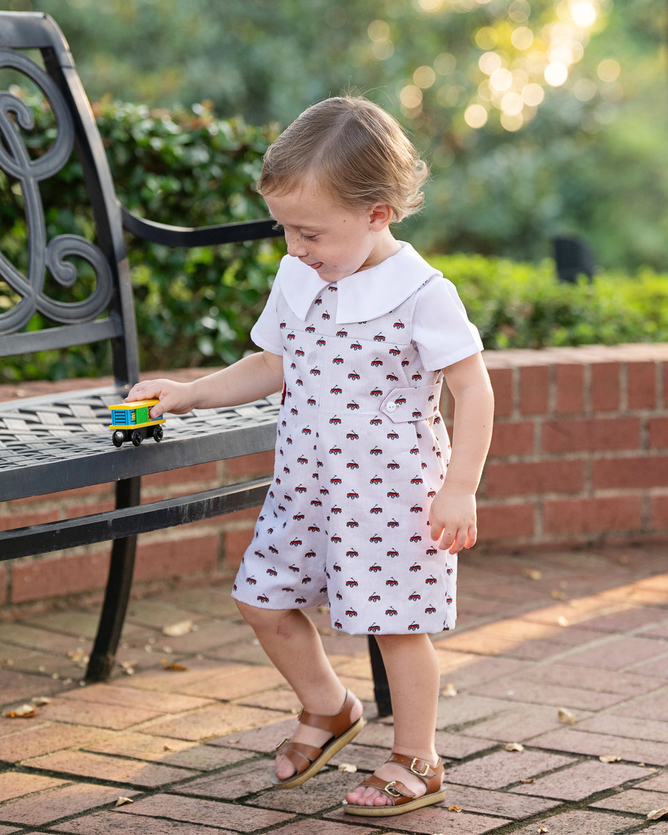 Andrew Boys Jon Jon Set with Red Wagon Print – Angels & Company Clothing