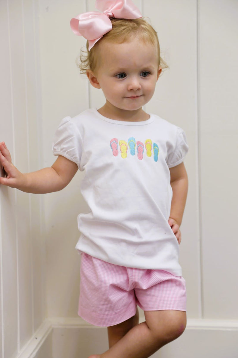 Ariel Short Sleeve Shirt and Short set with Flip-flop Detail – Angels ...