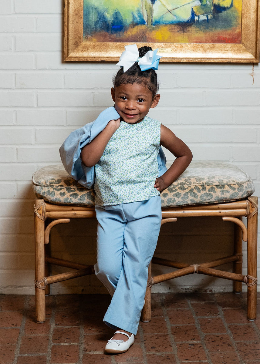 Margie Girls Blue Three Piece Pant Set – Angels & Company Clothing